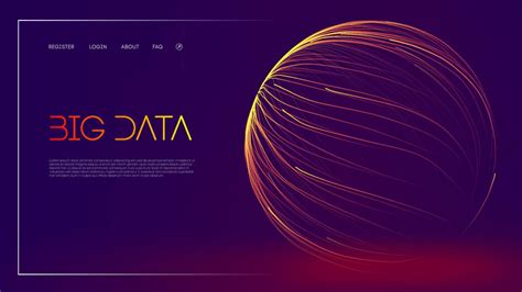 Business Data Structure Analysis Digital Data Stream Visualization
