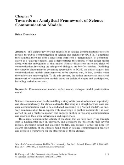 framework analytical for scientific communication download free pdf