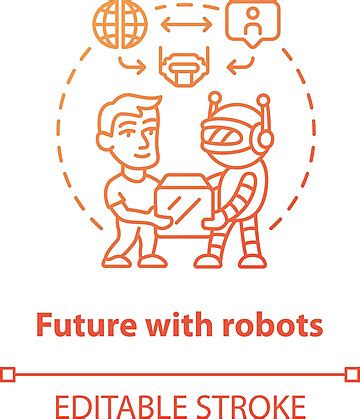 Innovative Robot Society Concept Illustration Smart Editable Logo Vector Smart Editable Logo