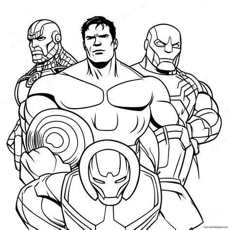 Avengers Infinity War Coloring Page 27724 21907