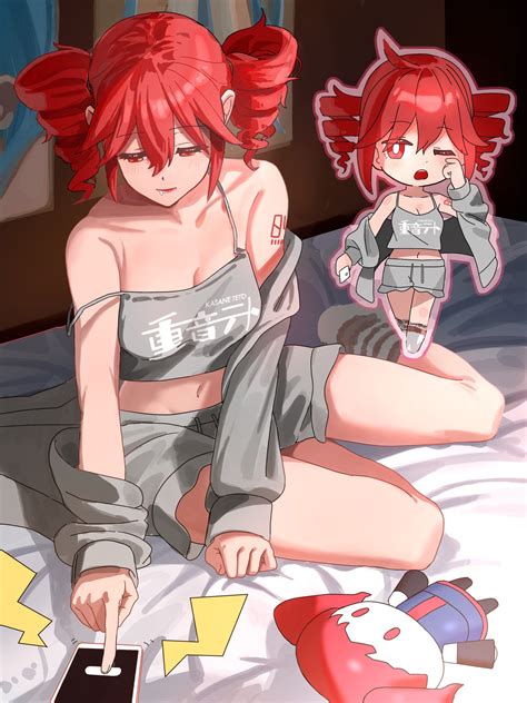 Kasane Teto Utau And More Drawn By Mire Esan Danbooru