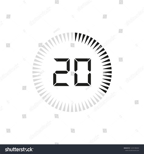Digital Timer Clock Watch Design Vector Stock Vector Royalty Free