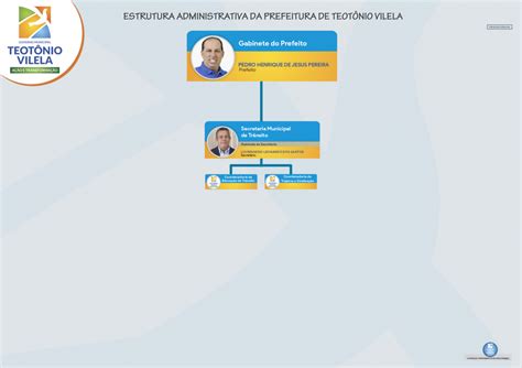 Organograma Secretaria de Trânsito Prefeitura Municipal de Teotônio Vilela