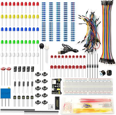 Dafurui Electronics Component Kit，37 Values Total 480 Pcs
