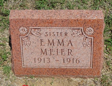 Emma Meier 1913 1916 Memorial Find A Grave