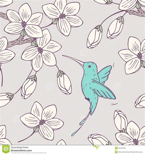 Teste Padrão Sem Emenda Desenhado Mão Ilustração do Vetor Ilustração de rabisco floral
