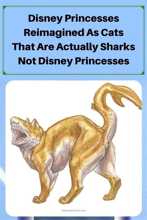 Disney Princesses Reimagined As Cats That Are Actually Sharks Not