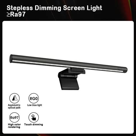 컴퓨터 모니터 라이트 바 스크린 라이트 무단 조광 톤 조정 Led 디스플레이 눈부심 없음 홈 오피스 게임에 적합