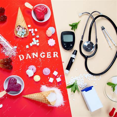 Premium Photo Mix Of Sweets And Candy With Sugar Spread And Written