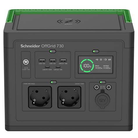 Pps730 Gr Schneider Offgrid Portable Power Station 730 738wh Lithium