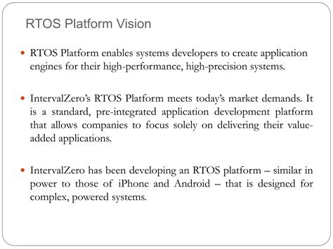RTX And RTX Real Time Operating System PPT
