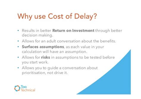 cost of delay in investment calculator invest walls