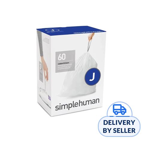 Simplehuman Code J Custom Fit 30 45l Bin Liners 60 Liners Ntuc Fairprice