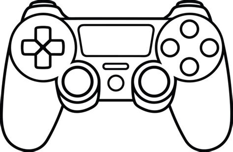 Playstation Controller Drawing