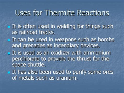 Exams And Me Thermite