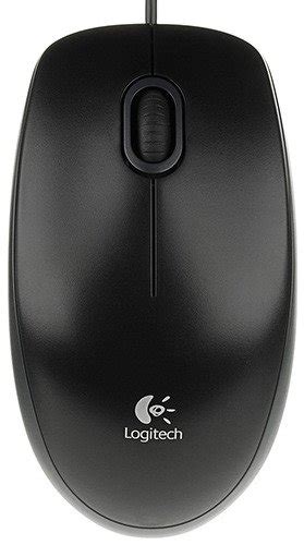 Мышь Logitech B100, USB, черный (910-003357/910-006605/910-005547 ...