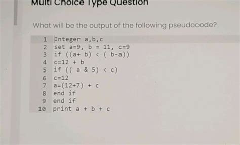 Multi Choice Iype Question What Will Be The StudyX