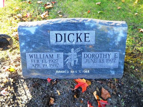 William E Dicke 1927 1997 Find A Grave Memorial