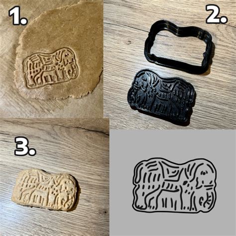 🍪 Speculoos Cookie Cutter Elephant Stamp・ Stl File For ・cults