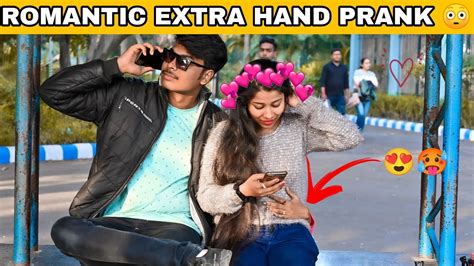 Romantic Extra Hand Prank On Cute Girls Part 4 Extra Hand Prank
