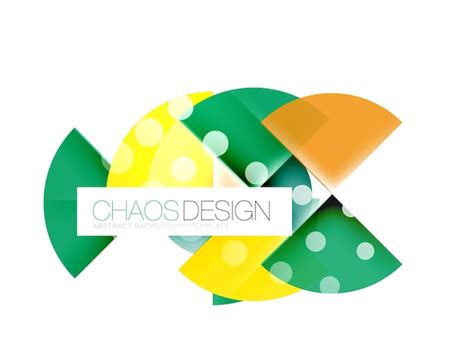 Banner De Círculo De Formas Redondas Con Texto De Muestra Vector Premium