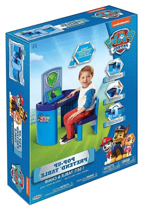 Paw Patrol Pop Up Pretend Table Activity Set ~transforms