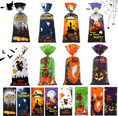 Bolsas De Dulces De Halloween Unidades De Bolsas De Regalo Para Halloween Bolsas Para