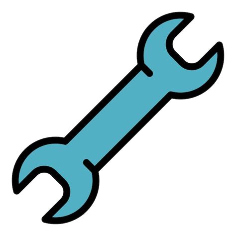 Premium Vector Fix Wrench Icon Outline Fix Wrench Vector Icon Color Flat Isolated