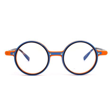 Mira Round Orange Glasses