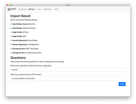 Importing Settings Dart Documentation