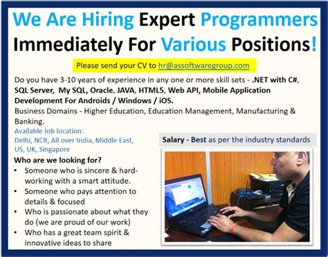 A And S Software Consultancy Pvt Ltd On Linkedin We Are Hiring Expert