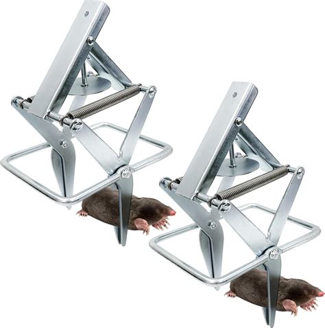 2 Pack 𝙐𝙥𝙜𝙧𝙖𝙙𝙚𝙙 Mole Traps Scissor Mole Trap Reusable