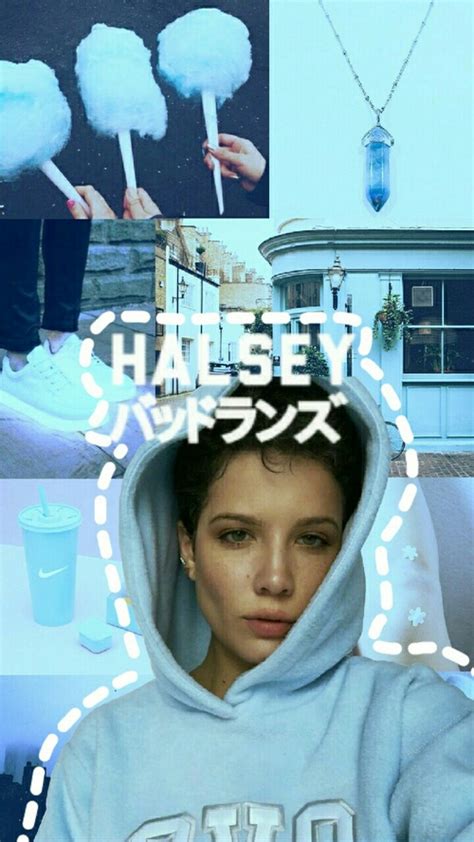 Halsey Pastel Blue Aesthetic Lockscreen By Lauriatweh On Deviantart