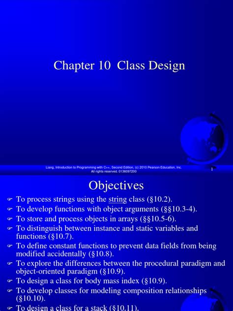Chapter 10 Class Design Pdf Software Testing Class Computer Programming