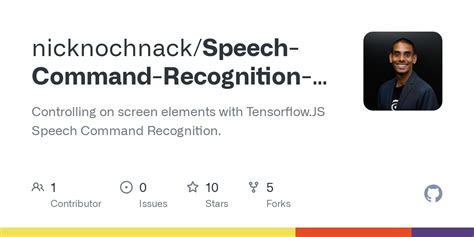 github nicknochnack speech command recognition control on screen