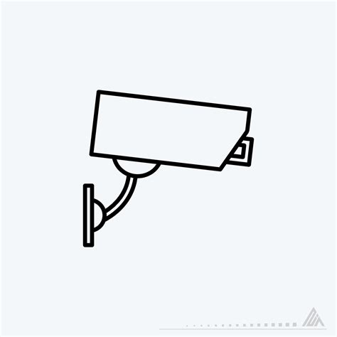 Vector Graphic Of Cctv Camera Line Style 3610458 Vector Art At Vecteezy