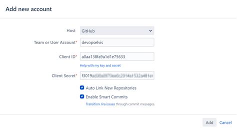 configuring integration between jira data center and github enterprise