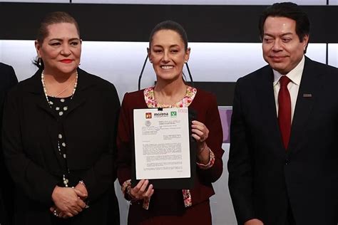 Se Registra Sheinbaum Ante Ine Como Candidata Presidencial