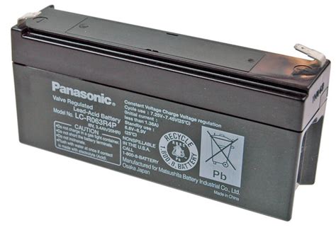 Panasonic LC-R063R4P Blei-Akku 6V/3,4Ah Faston 4,8mm - Der ...