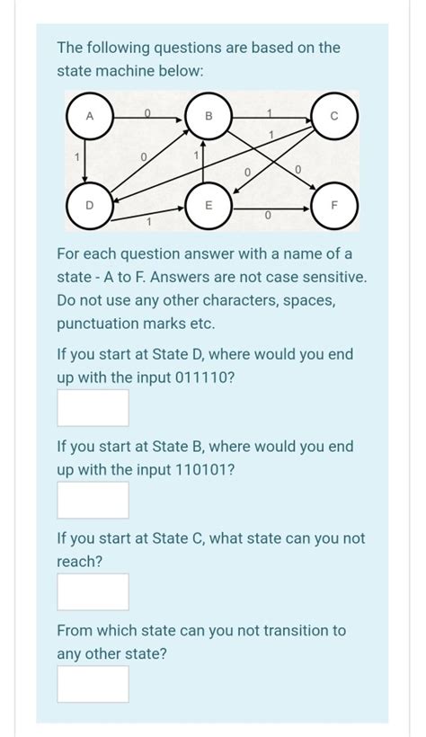 Solved The Following Questions Are Based On The State