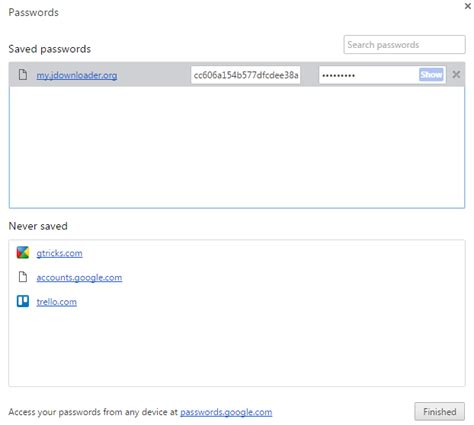 how to make chrome remember passwords