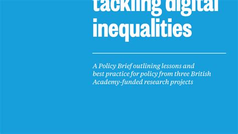 Developing Digital Inclusion Networks And Tackling Digital Inequalities