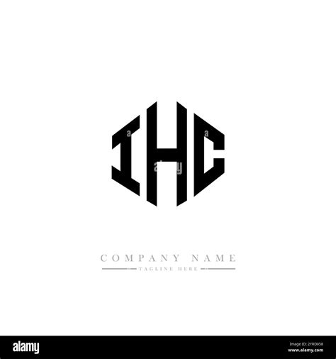 Ihc Letter Logo Design With Polygon Shape Ihc Polygon And Cube Shape