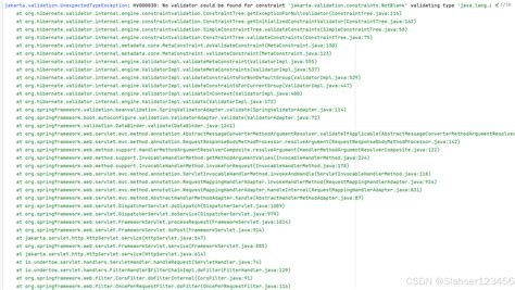 错误解决No validator could be found for constraint jakarta validation