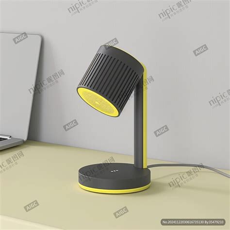 Ai创作图led床头柜夜灯 桌面夜灯 3d台灯 护眼台灯 金属简洁台灯 黑色金属小台灯 台灯模型 简洁台灯 台灯设计 创意小台灯 台灯阅读灯 创意现代台灯 简约台灯 智通触控台灯 黄色金属小