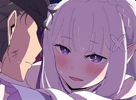 Emilia And Natsuki Subaru Rezero Kara Hajimeru Isekai Seikatsu And 1
