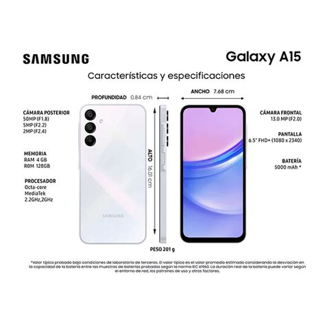 Ripley Celular Samsung Galaxy A15 5g 128gb 4gb Light Blue Liberado