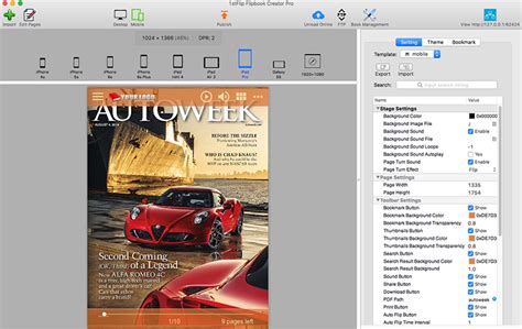 html5 flipbook flip and slide animation