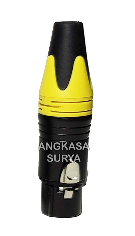 Soket Female Canon XLR SOUNDMAX SM3FXX BG Body Hitam Socket Conector Konektor Audio XLR Cowok