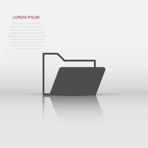 Premium Vector Vector Folder Document Icon In Flat Style Archive Data File Sign Illustration